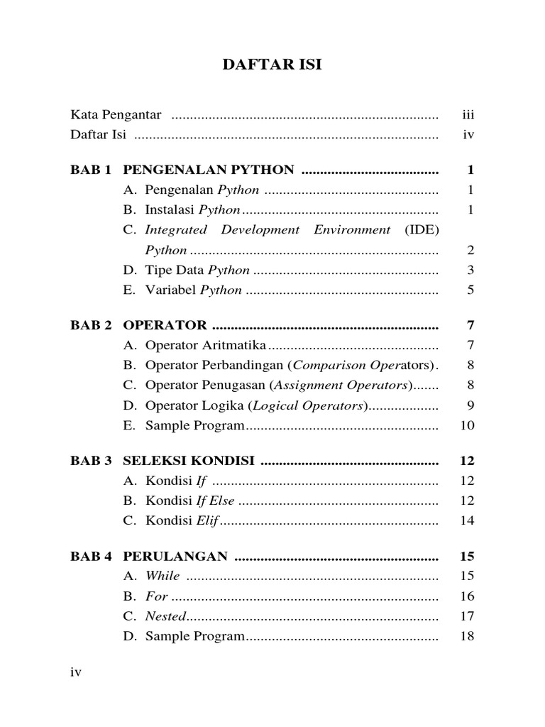 Panduan Lengkap Belajar Python | PDF