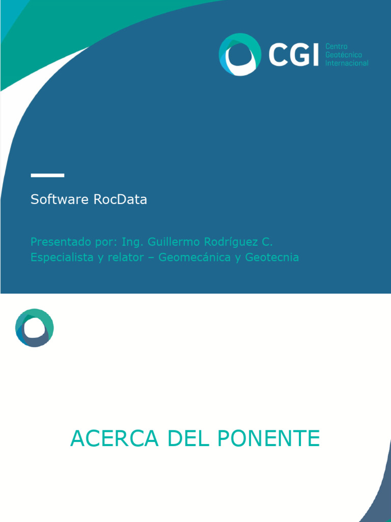 Software RocData: Análisis Geomecánico | PDF | Pascal (Unidad) | Fricción