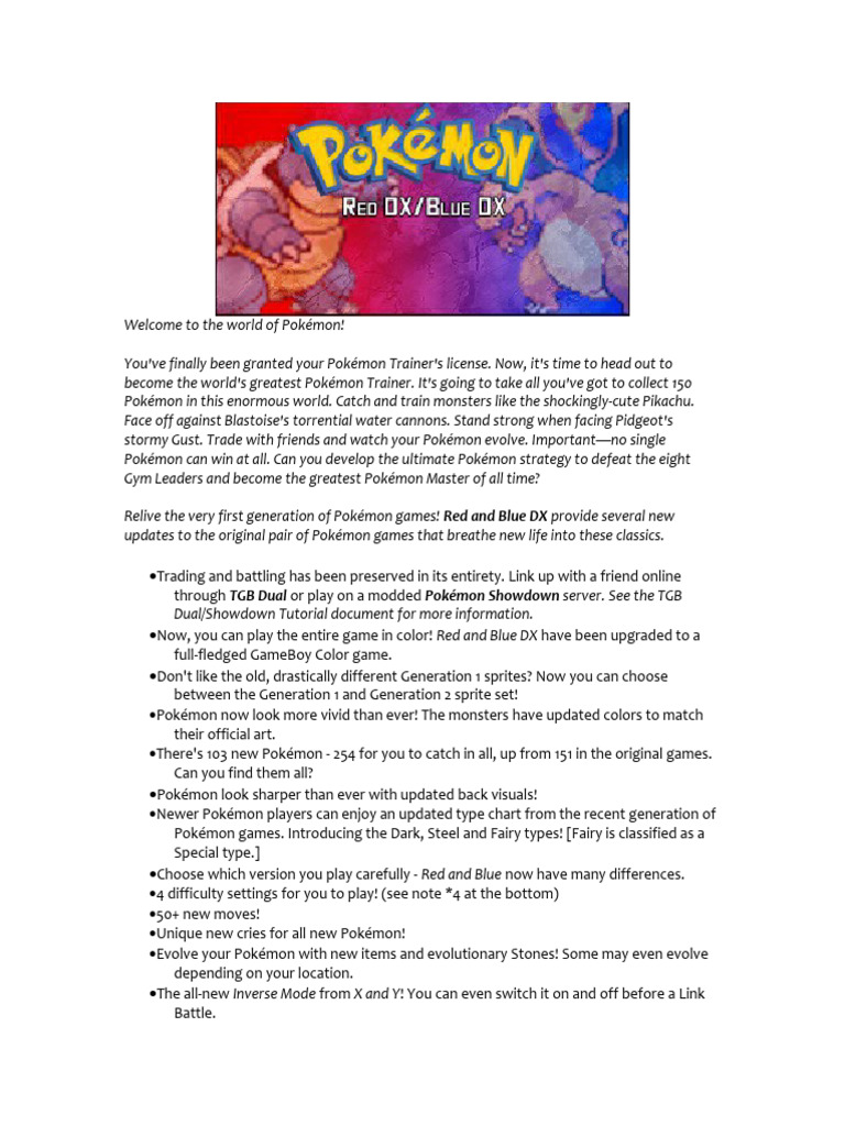 Introduction and Features | PDF | Pokémon | Video Games