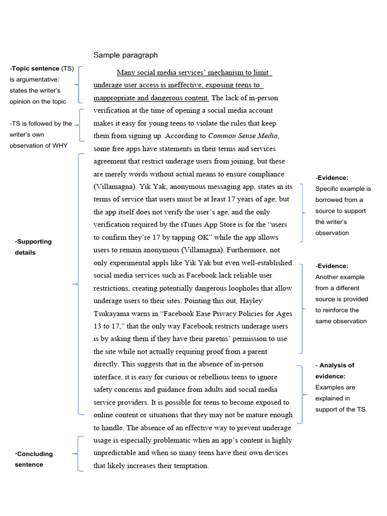 Sample Paragraph - Parts Labeled-2 | PDF | Social Media | Popular ...