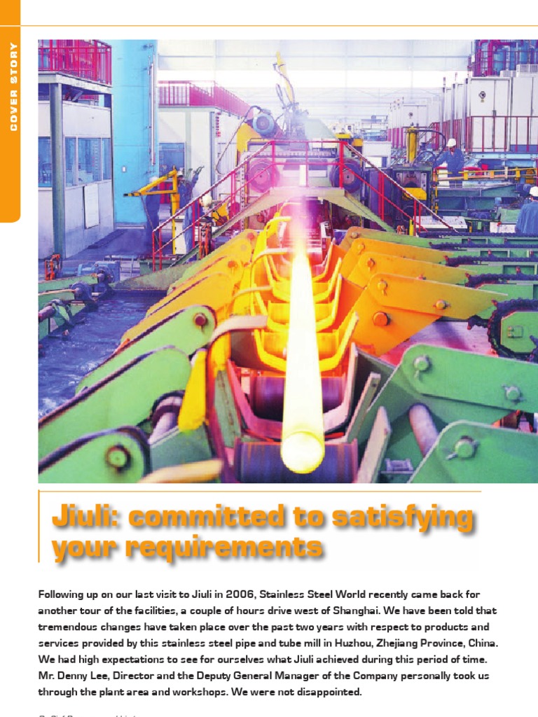 Jiuli's Advancements in Stainless Steel Production | PDF | Extrusion ...