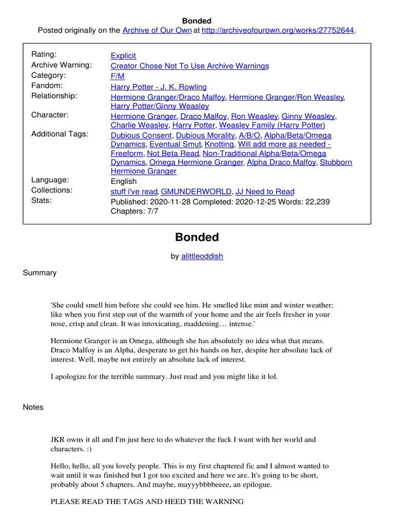 Novel - Bonded | PDF