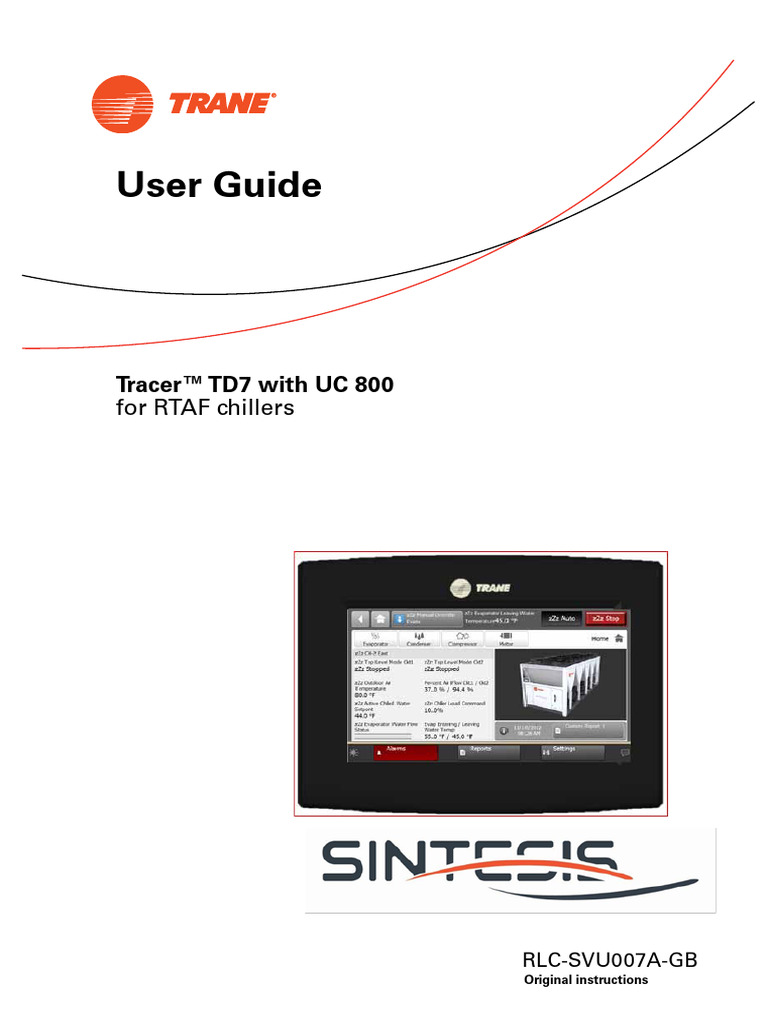 User Guid Tracer™ TD7 With UC 800 | PDF | Capacitor | Water Heating