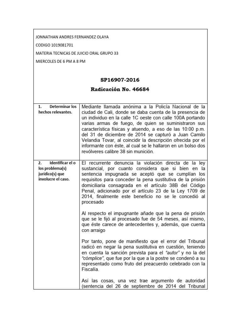 Analisis Juridico | PDF | Caso de ley | Derecho penal