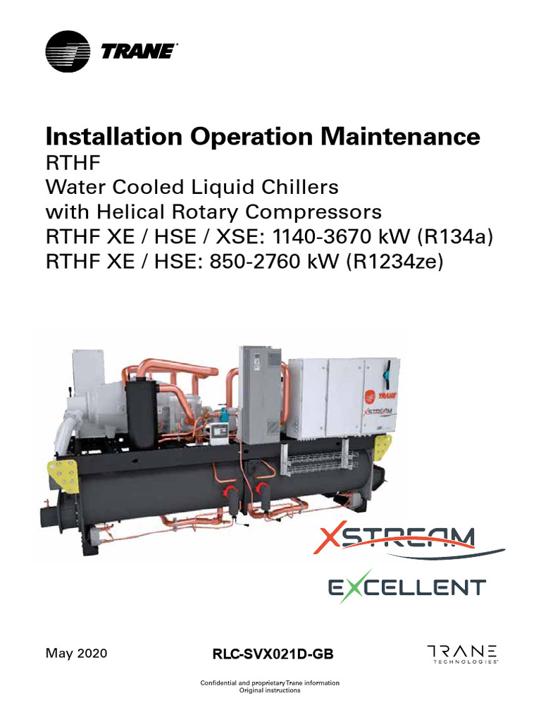 RTHF RLC SVX021D GB 0520 - Iom | PDF | Engineering Thermodynamics ...