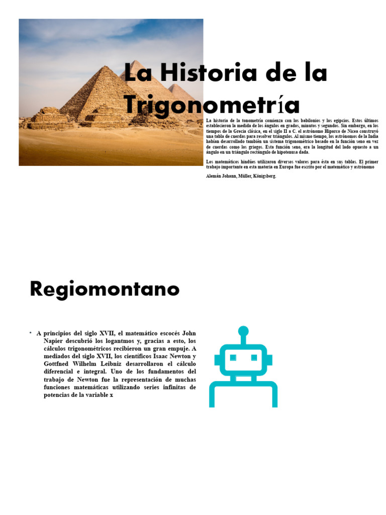 La Historia de La Trigonometría | PDF | Funciones trigonométricas | Trigonometría