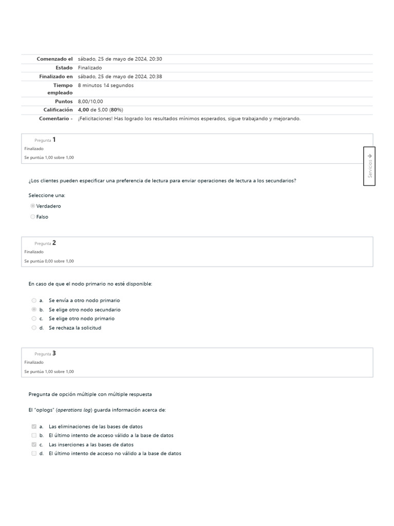 Test Final 2 - Replicación de Bases de Datos NoSQL2 - Revisión Del ...