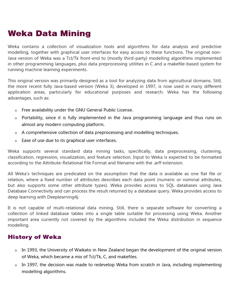 Weka Data Miningvsem | PDF | Computing | Information Technology Weka Data Miningvsem | PDF | Computing | Information Technology