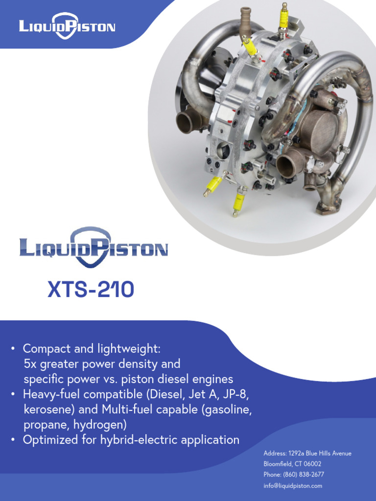 Liquid Piston XTS-210 Brochure | PDF | Engines | Diesel Engine