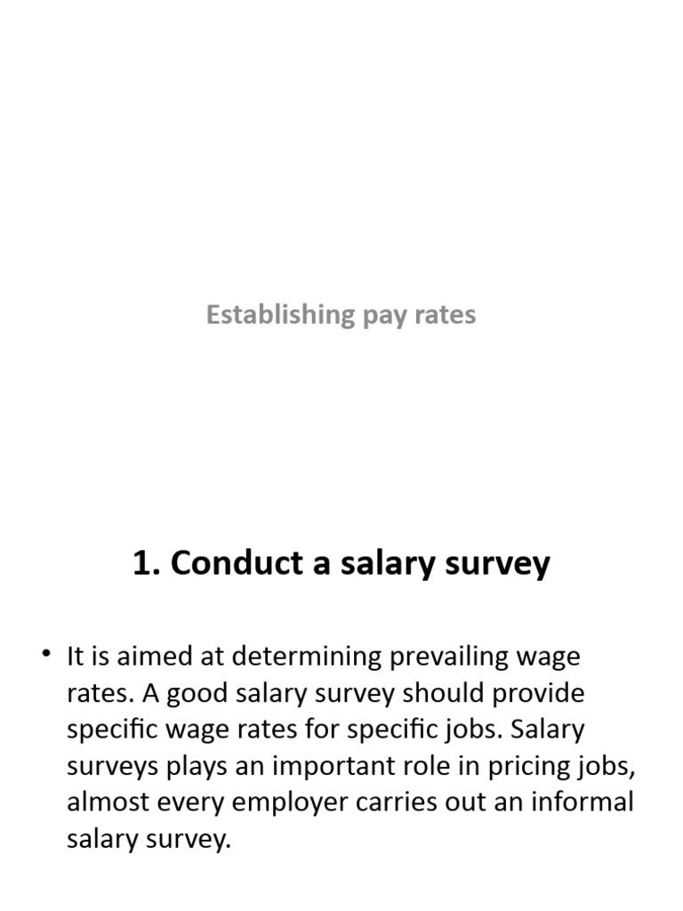 Establishing Pay Rates | PDF | Salary | Employment