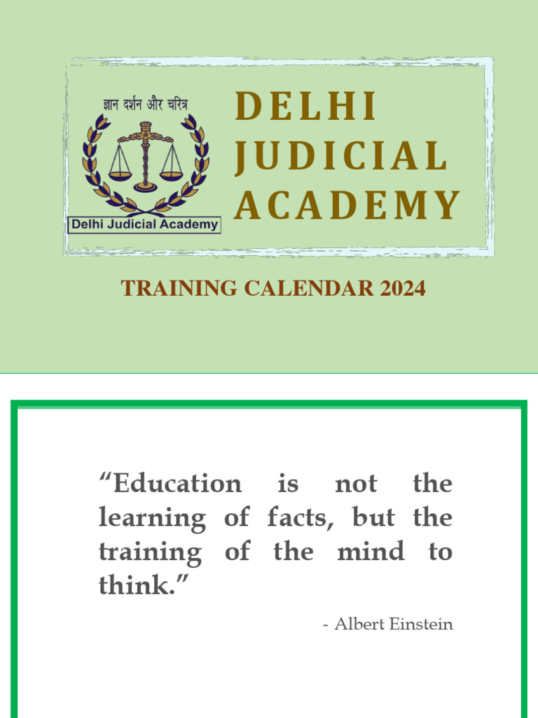 Training Calendar 2024 | Download Free PDF | Magistrate | Prosecutor