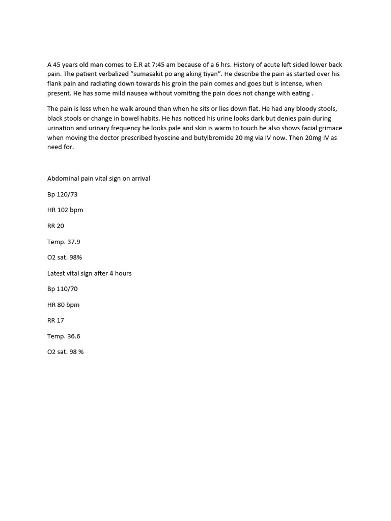 NCP For Abdominal Pain | PDF | Pain | Heart Rate