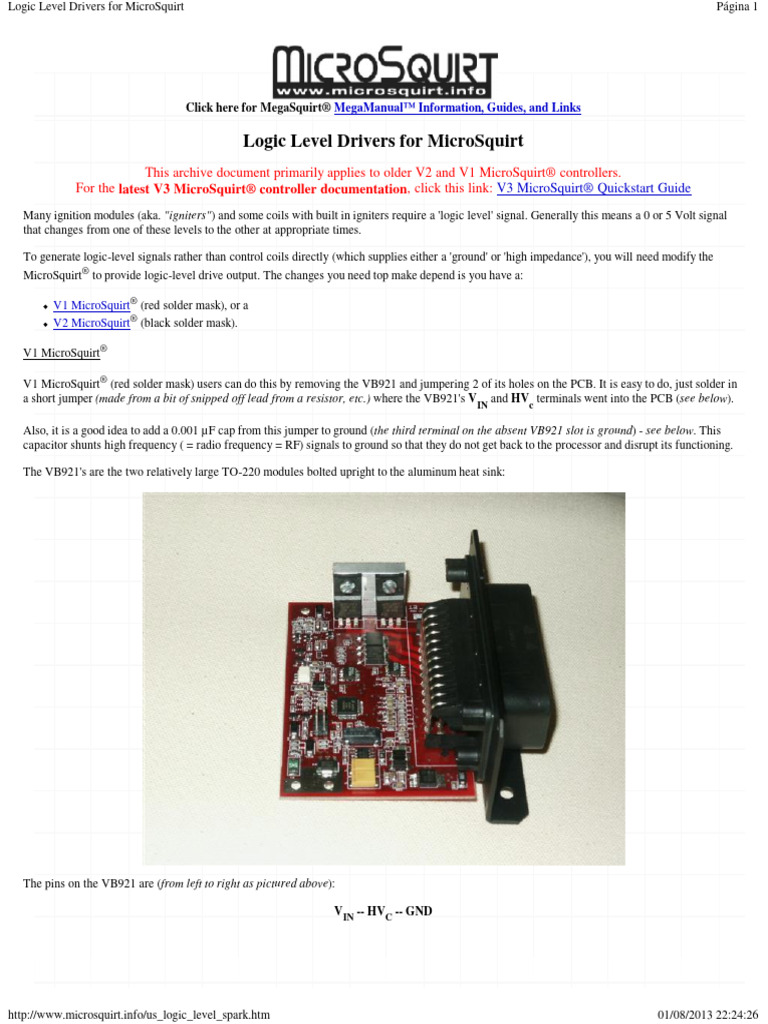 Logic Level Drivers For MicroSquirt | Download Free PDF | Inductor ...