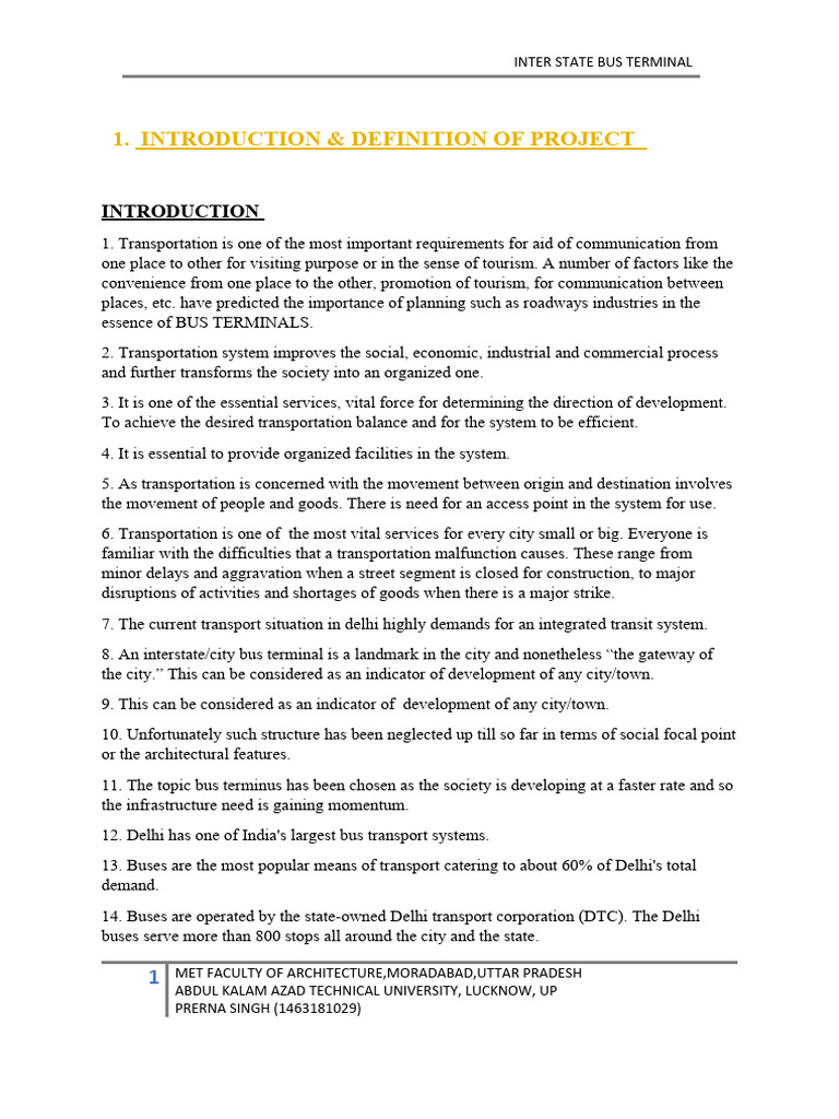 Isbt Report | PDF | Train Station | Transport