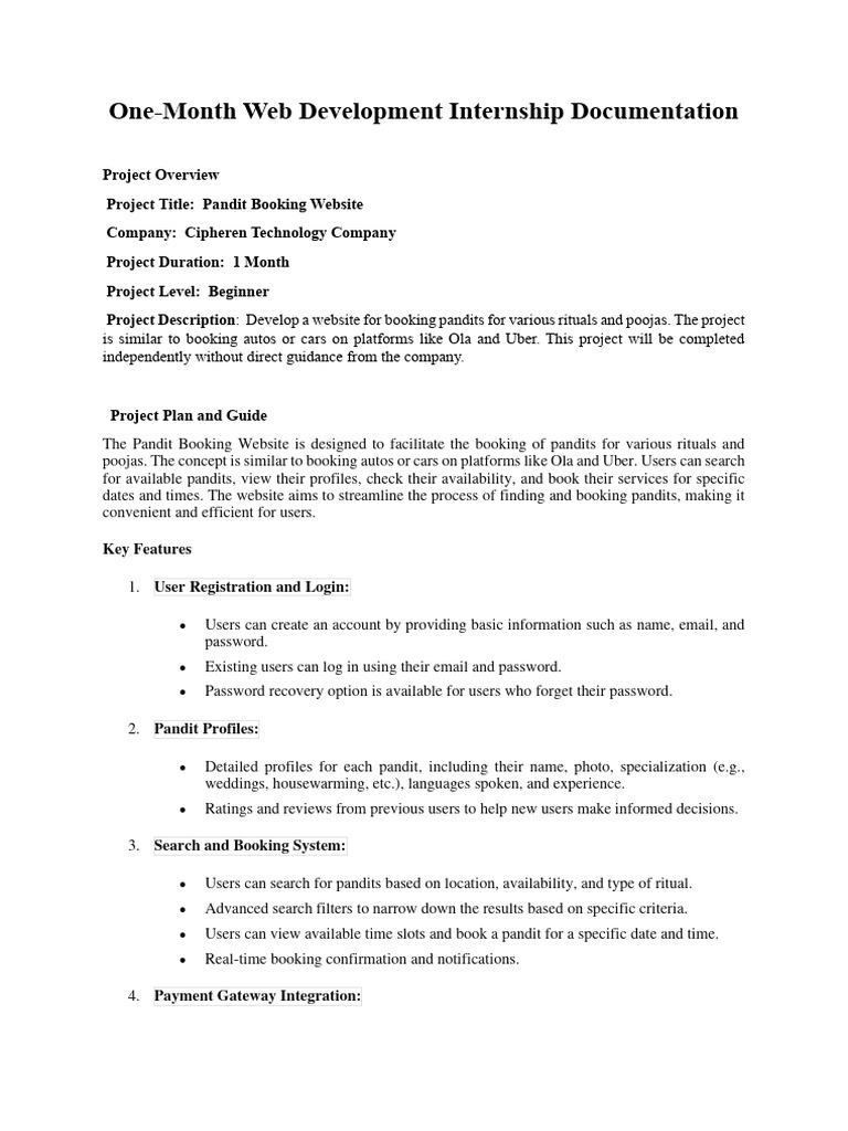 Web Development Internship Guide | PDF | Software Testing | Databases