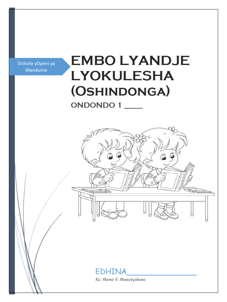 READIND BOOK - Oshindonga Edtd | PDF