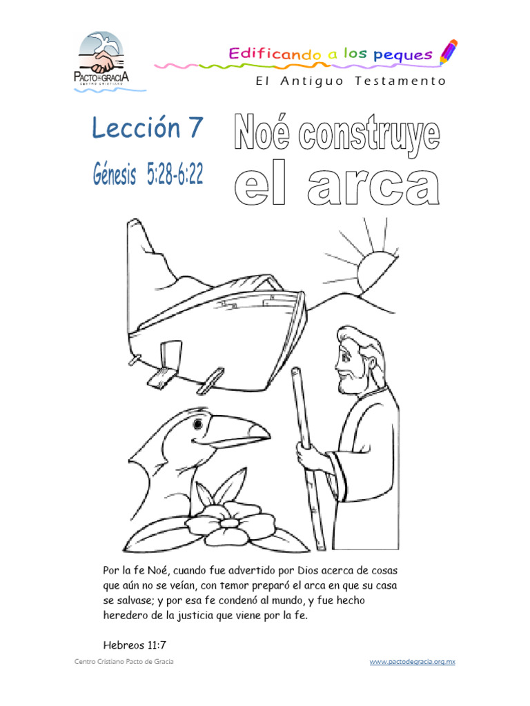 7 Noe Construye El Arca | Descargar gratis PDF | Noé | Arca de Noé