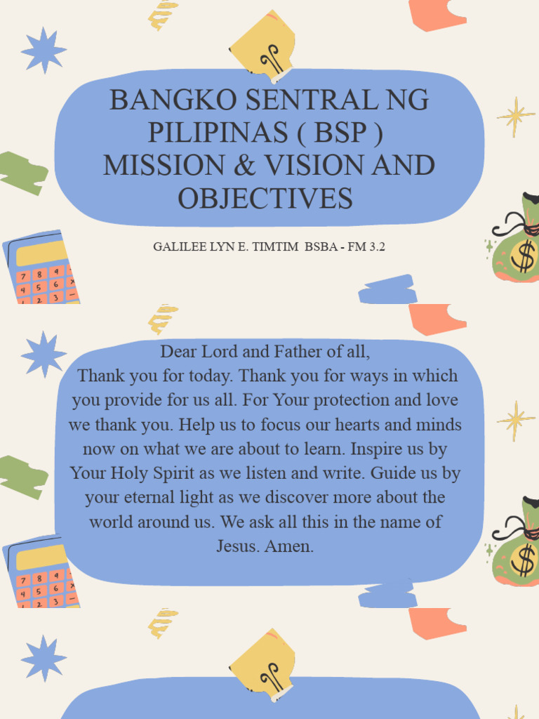 BSP Mission, Vision and Objectives - 20240528 - 061405 - 0000 | PDF ...