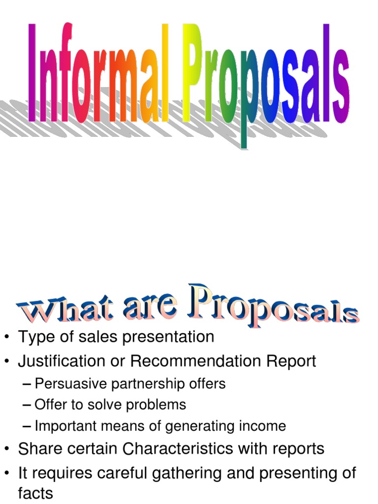 Informal Proposal | PDF | Business