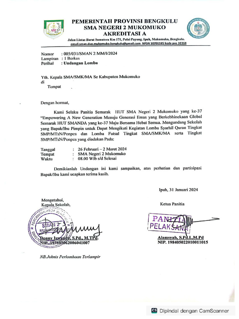 Undangan SMA SMK MA | PDF