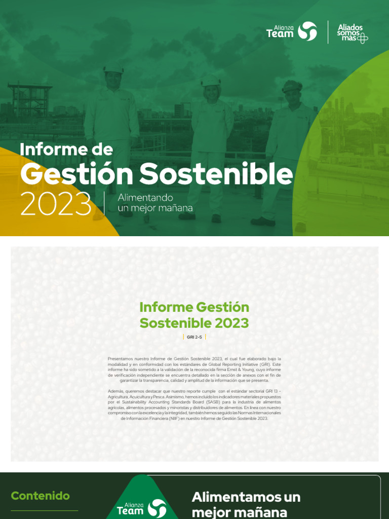 Informe Sostenibilidad 2023 Pdf Agua Innovación