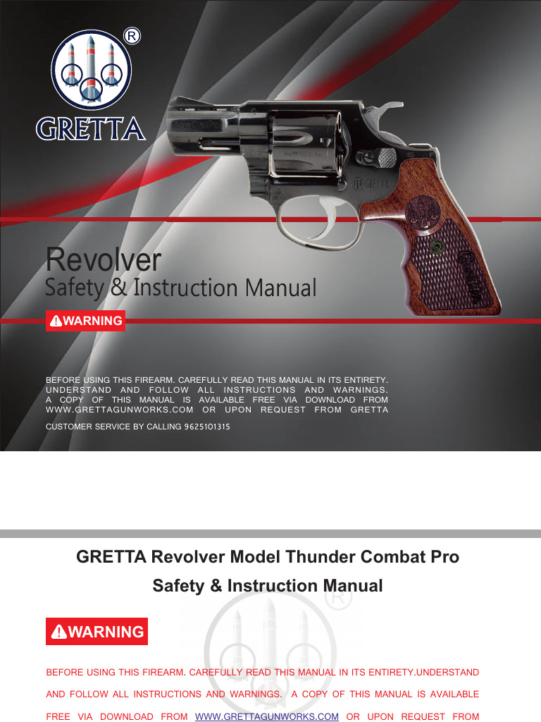 Gretta Revolver 7 Shots Catalog | PDF | Cartridge (Firearms) | Gun Barrel