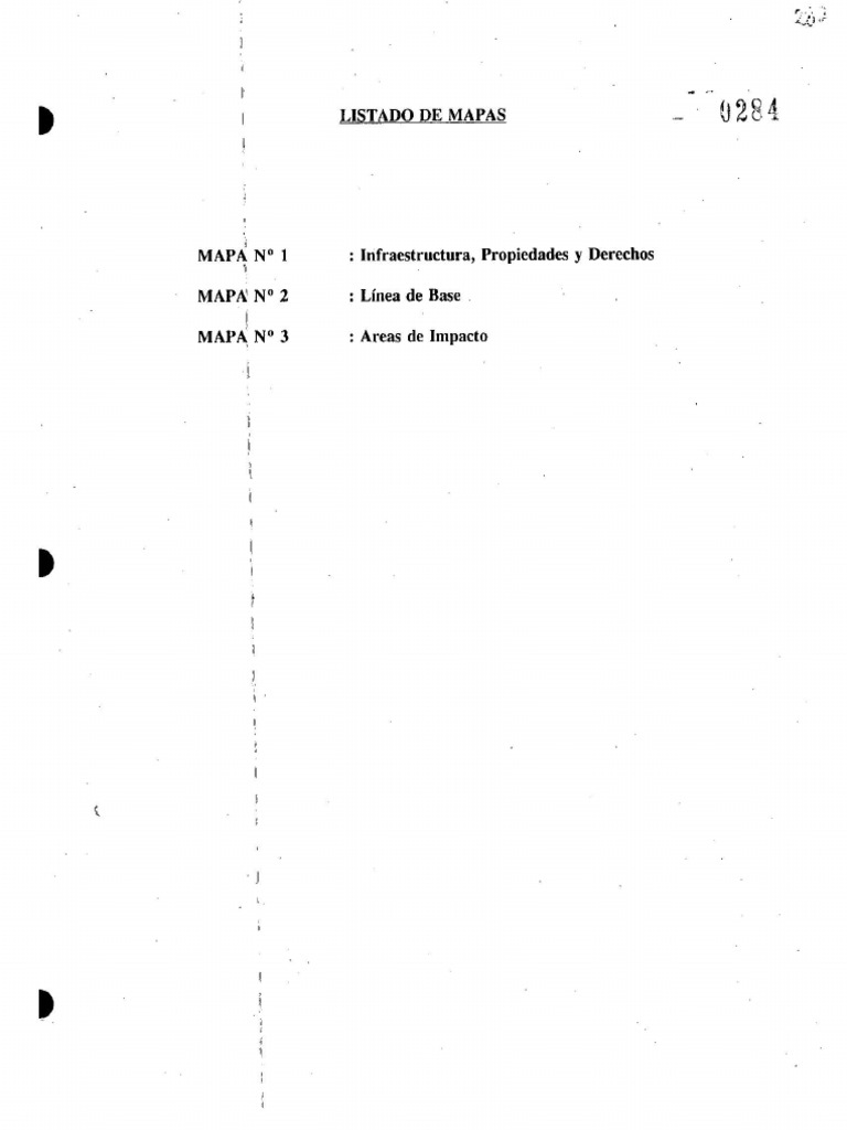 EIA 899 Listado de Mapas | PDF