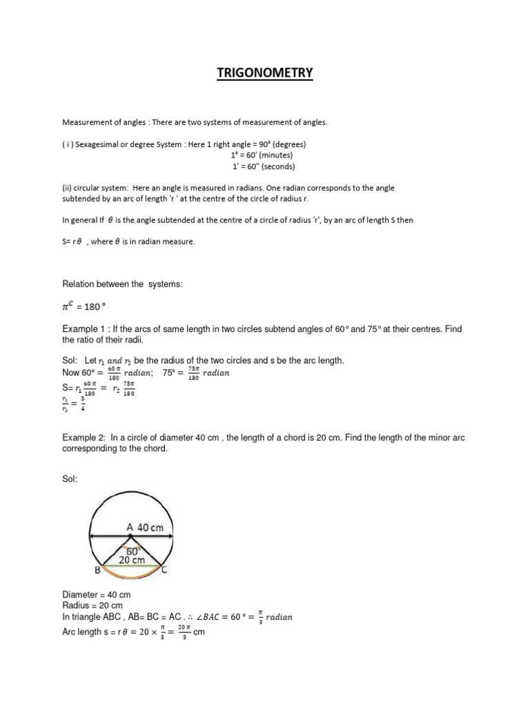 Trigo Final | Download Free PDF | Trigonometry | Trigonometric Functions