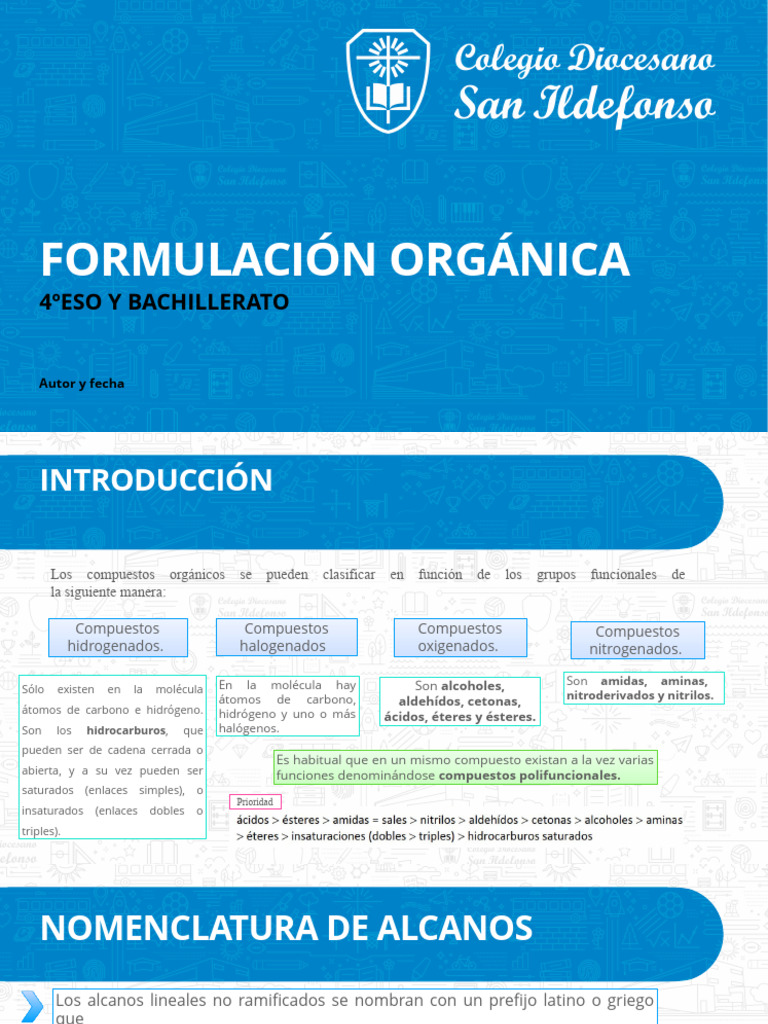 Formulación Orgánica | PDF | Compuestos orgánicos | Alqueno