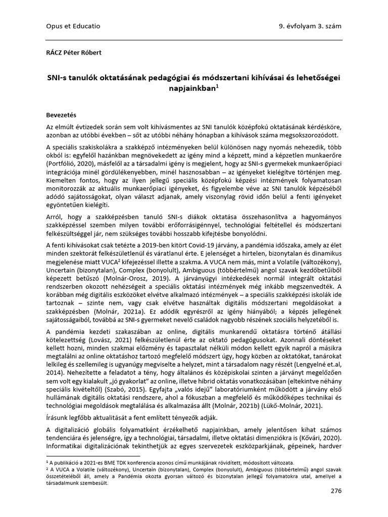 Opus 2022 3sz RaczPeterv | PDF