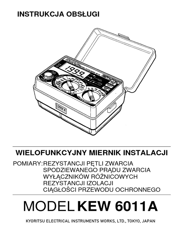 KEW 6011A - Instrukcja PL | PDF