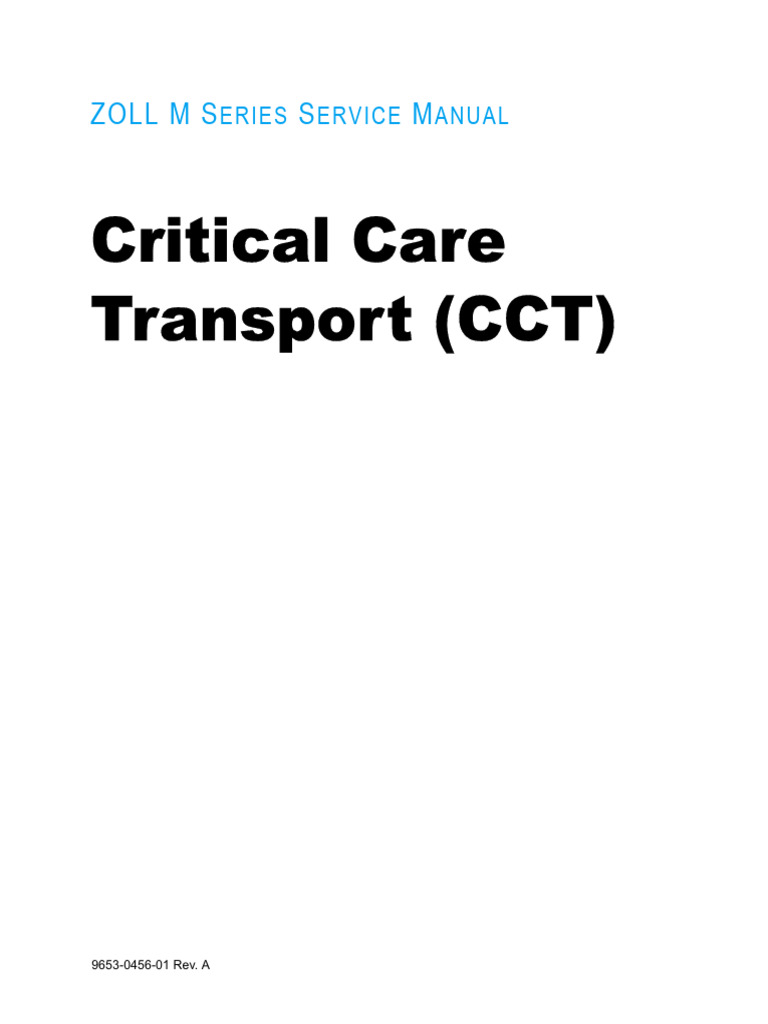 Zoll MSeries Critical Care Transport (CCT) Service Manual | PDF Zoll MSeries Critical Care Transport (CCT) Service Manual | PDF