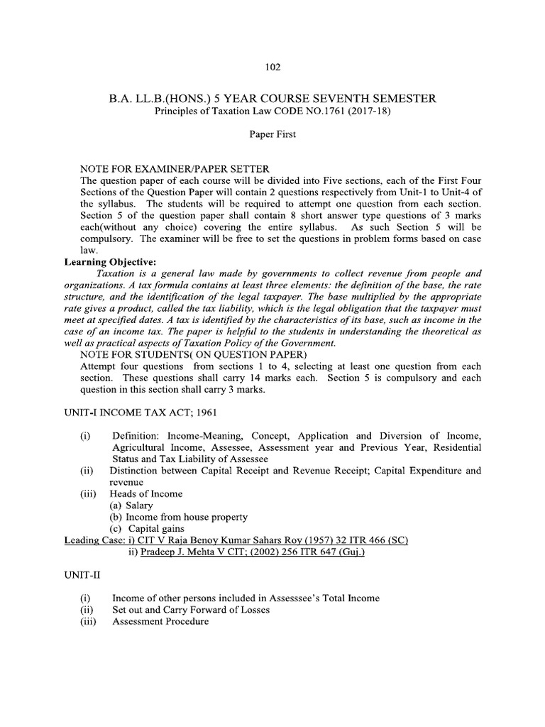 7th Sem Syllabus | PDF