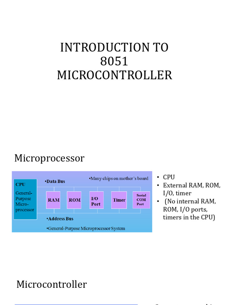 Introduction | PDF | Microcontroller | Microprocessor
