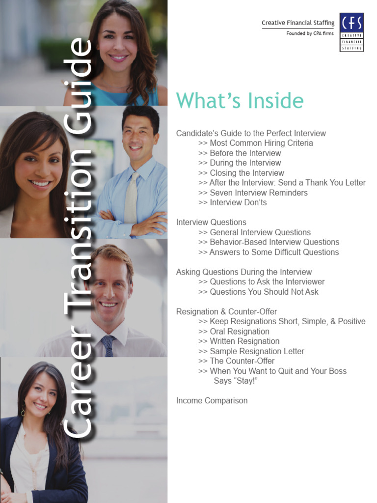 Career Transition Guide | PDF | Job Interview | Body Language