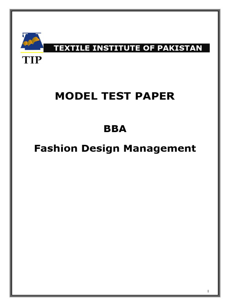 BBA in Fashion Design Management | PDF | Career & Growth BBA in Fashion Design Management | PDF | Career & Growth