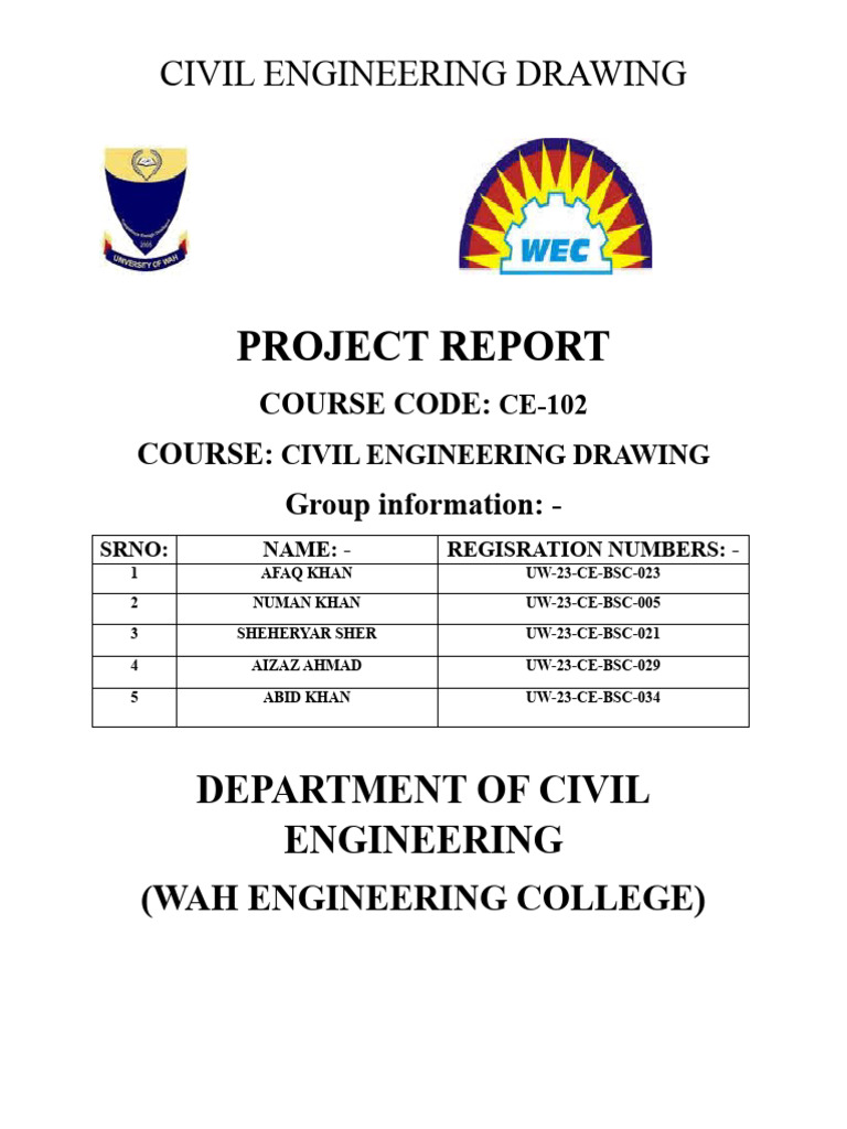 Civil Engineering Drawing Project | PDF | Civil Engineering