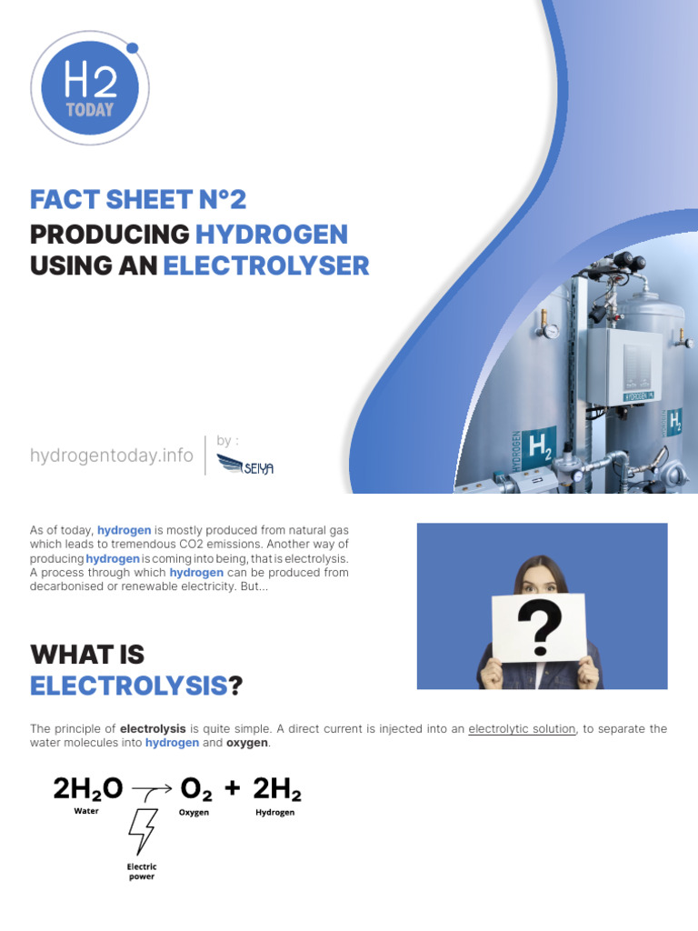 Producing Hydrogen Using An Electrolyser | Download Free PDF | Energy Technology | Scientific ...