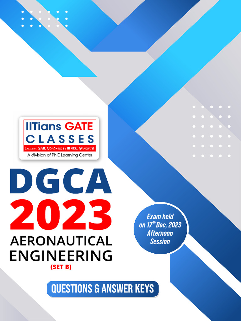 Upsc Dgca Air Safety Officer Exam 2023 Question-Paper | PDF