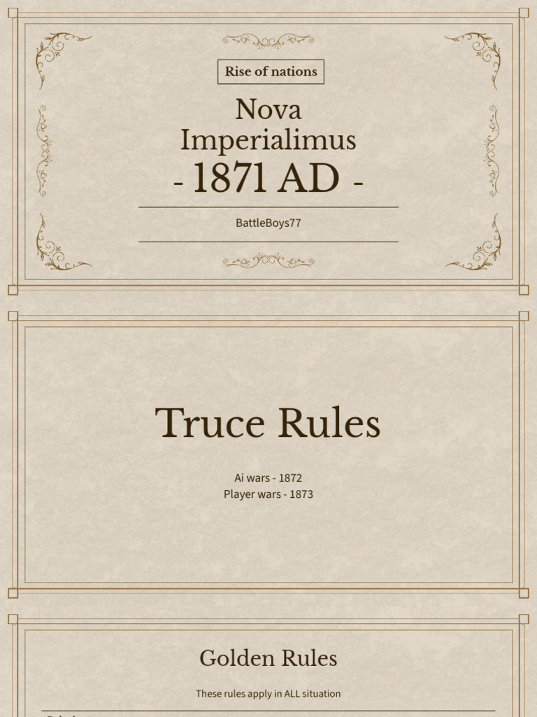 1871 Roleplay: Imperialism & Warfare Rules | PDF | Oman | Yemen