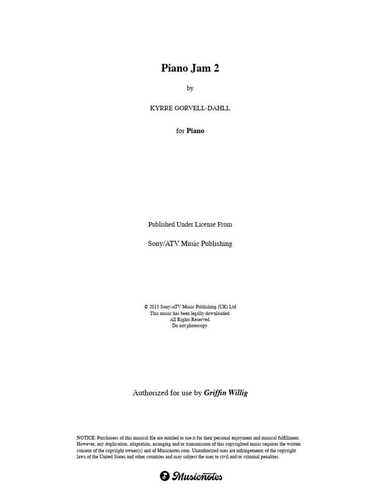 Piano Jam 2 | PDF