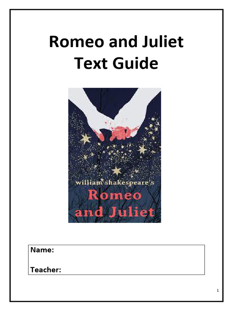 Year 11 Romeo and Juliet Workbook | PDF | Characters In Romeo And ...