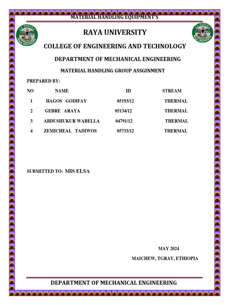 Material Handling | PDF | Crane (Machine) | Belt (Mechanical)