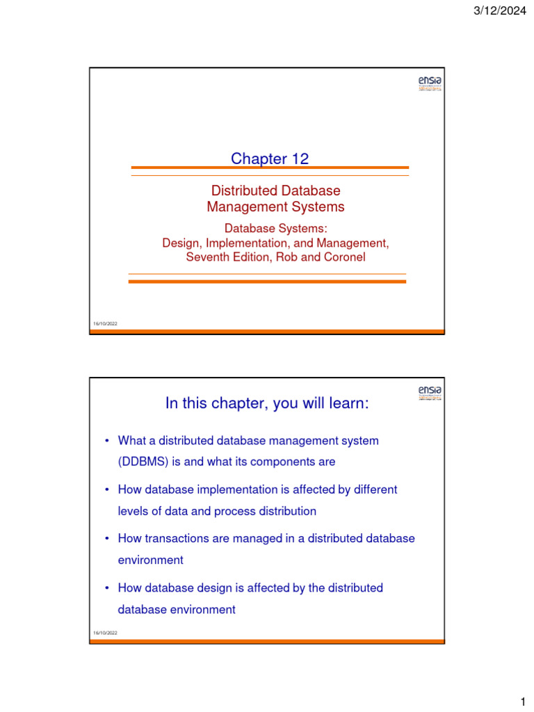 Distributed Databases | Download Free PDF | Databases | Database Transaction