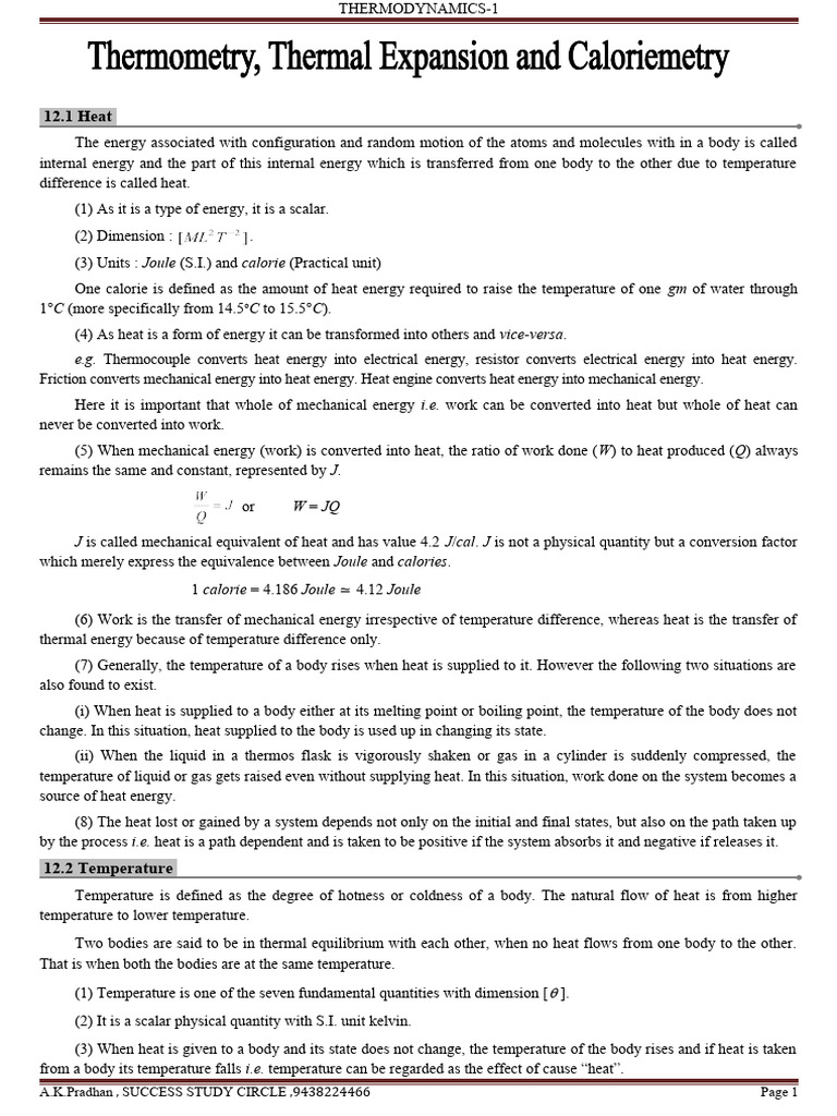 01 Thermal Expansion Theory1 | PDF | Thermal Expansion | Temperature