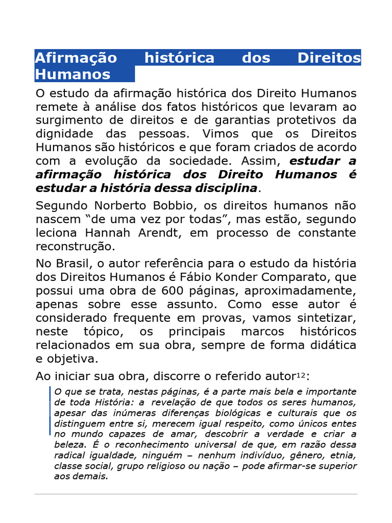 Evolução Histórica 2 Pdf Direitos Humanos Democracia