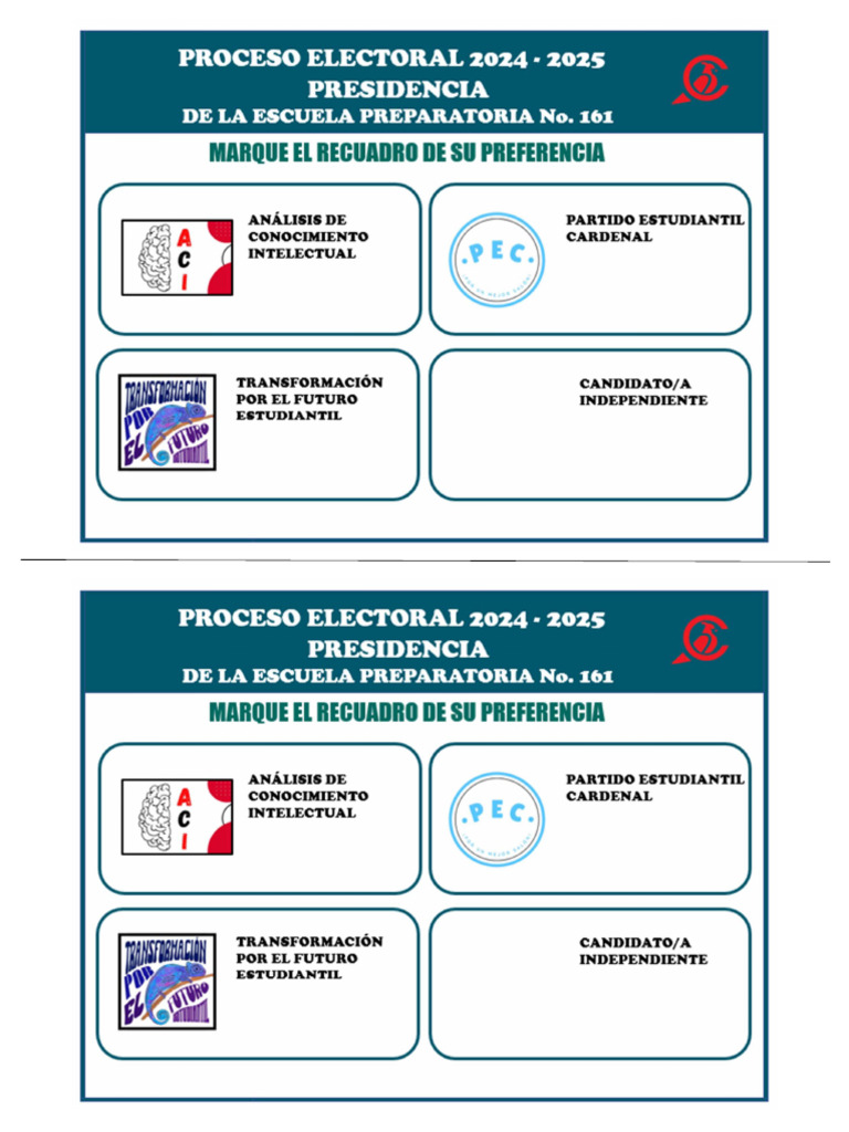 Boletas de Votación | PDF