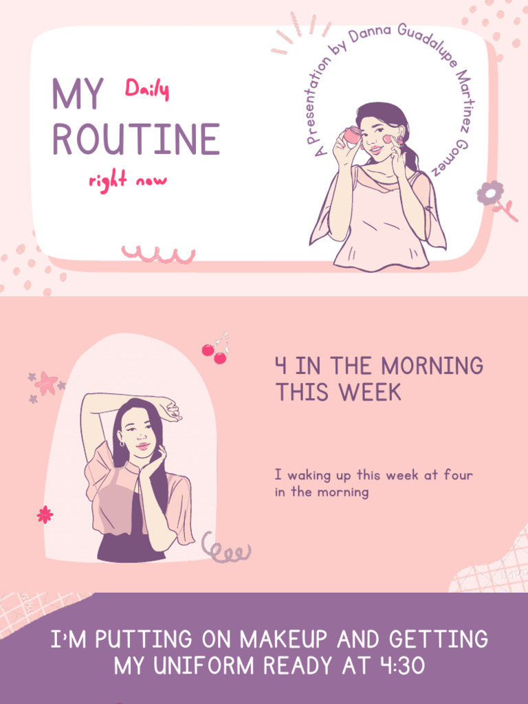 My Daily Routine: A Week Overview | PDF