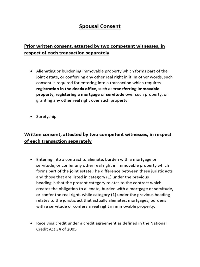 Spousal Consent | Download Free PDF | Mortgages | Real Property