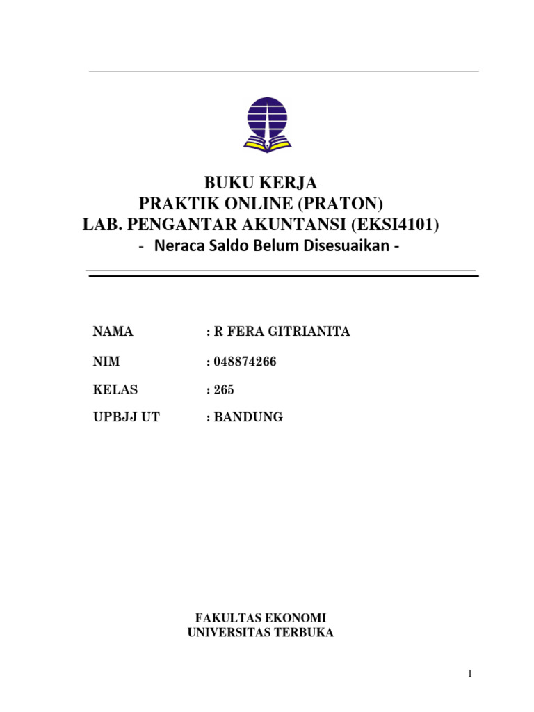 Buku Kerja Akuntansi Praton Pdf